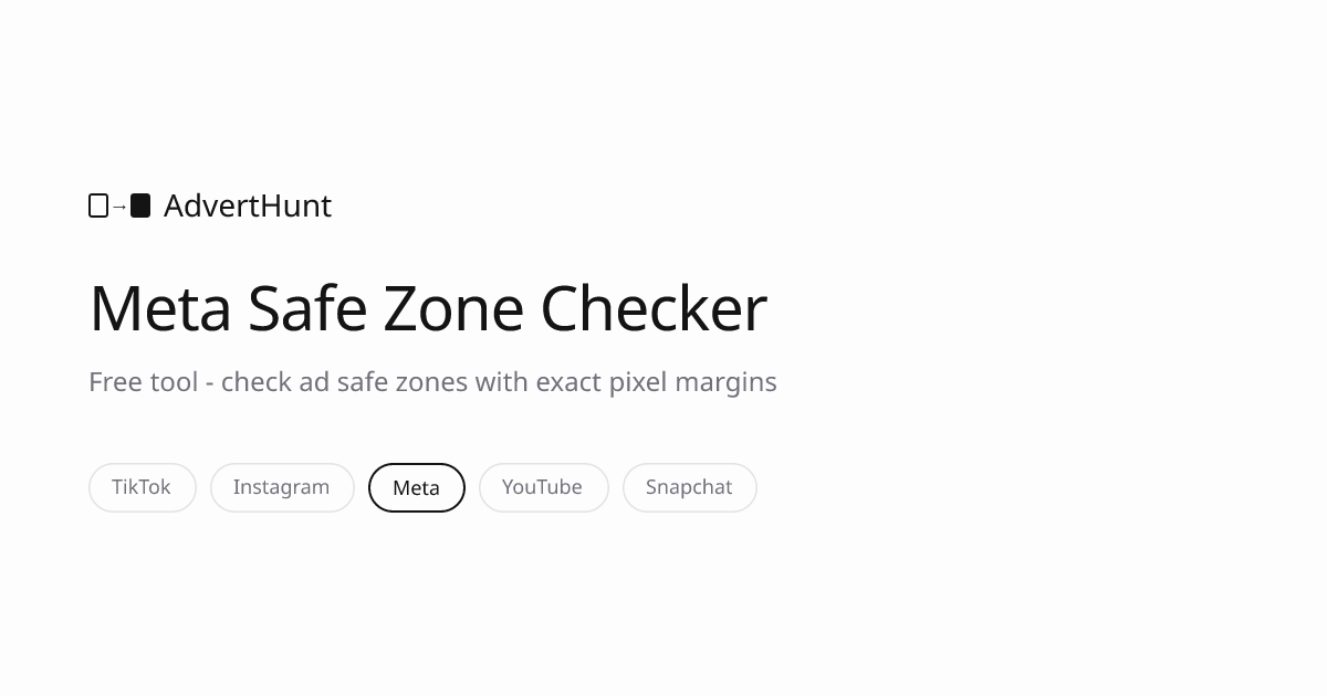 Free Meta Ad Safe Zone Checker — Test Your Ads Instantly